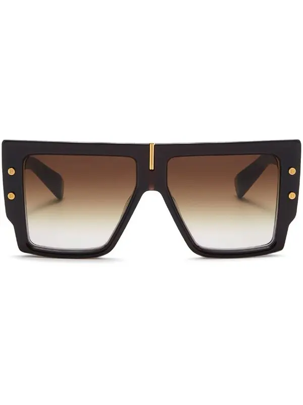 Balmain Oversize-frame Sunglasses - Brown