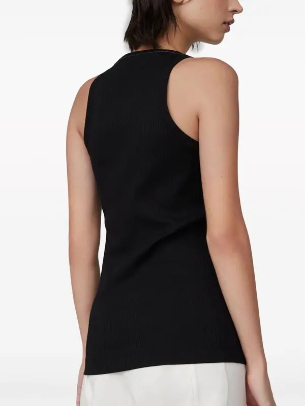 Brunello Cucinelli Ribbed Tank Top - Black