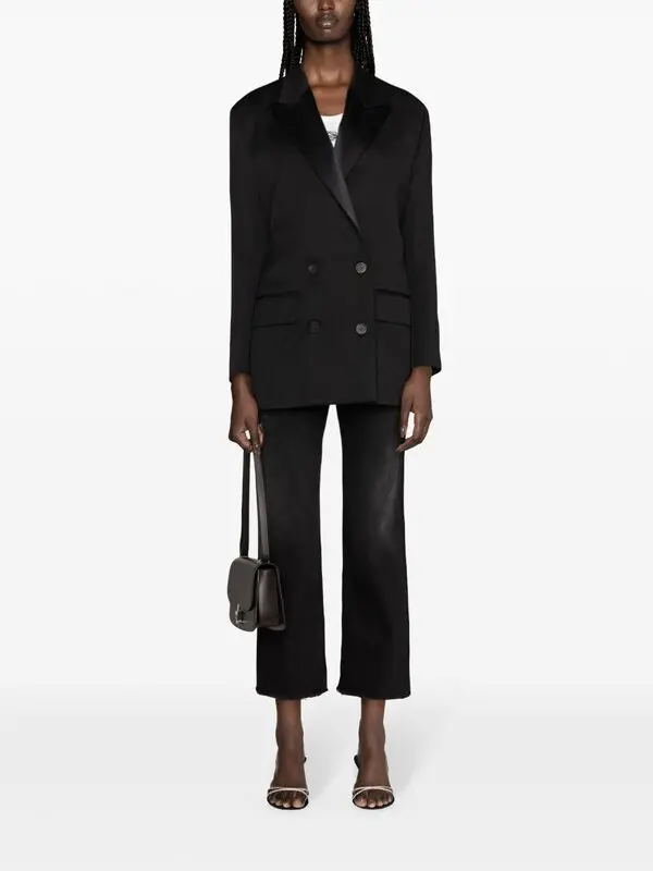 GOLDEN GOOSE Peak-lapels Double-breasted Blazer - Black
