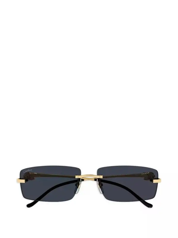CARTIER Rectangle-shape Sunglasses - Gold