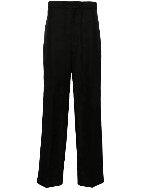 MAISON MARGIELA High-waist Wide-leg Trousers - Black