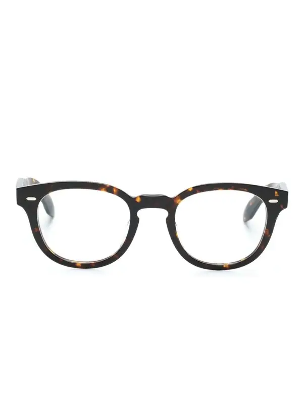 Oliver Spencer N.01 Square-frame Glasses - Brown