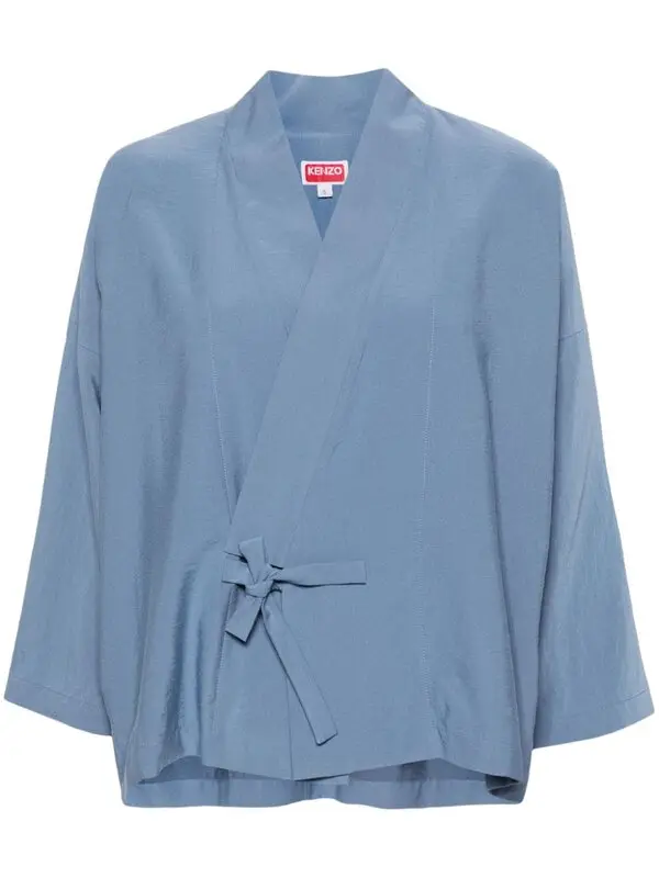 Kenzo Collarless Drop-shoulder Jacket