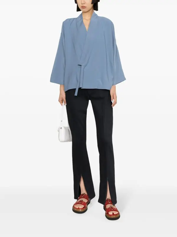 Kenzo Collarless Drop-shoulder Jacket