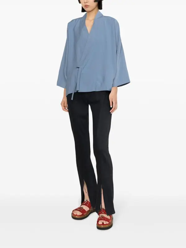 Kenzo Collarless Drop-shoulder Jacket