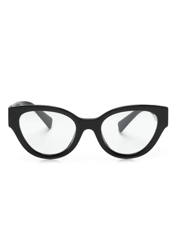 Miu Miu Round Frame Glasses - Black