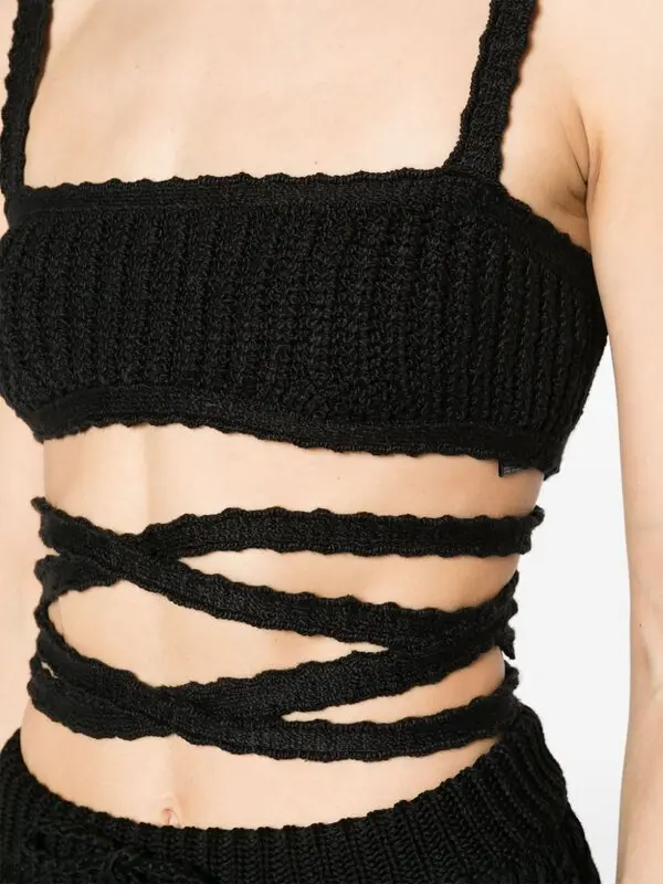 Alanui Knitted Top - Black