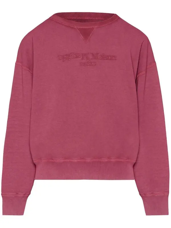 MAISON MARGIELA Reverse Cotton Sweatshirt - Red