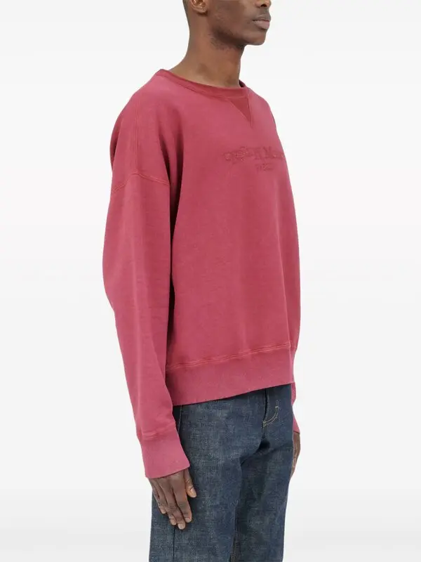 MAISON MARGIELA Reverse Cotton Sweatshirt - Red