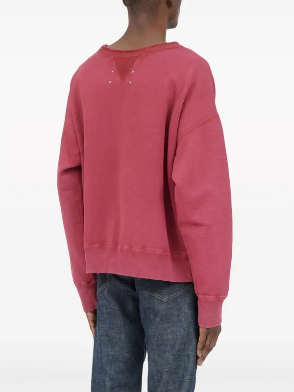 MAISON MARGIELA Reverse Cotton Sweatshirt - Red