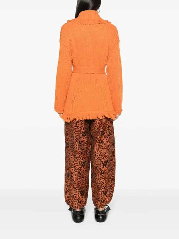 Alanui Fringe-edge Cotton-cashmere Cardigan