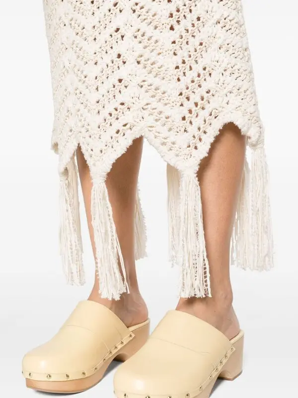 Alanui Chevron-knit Maxi Skirt