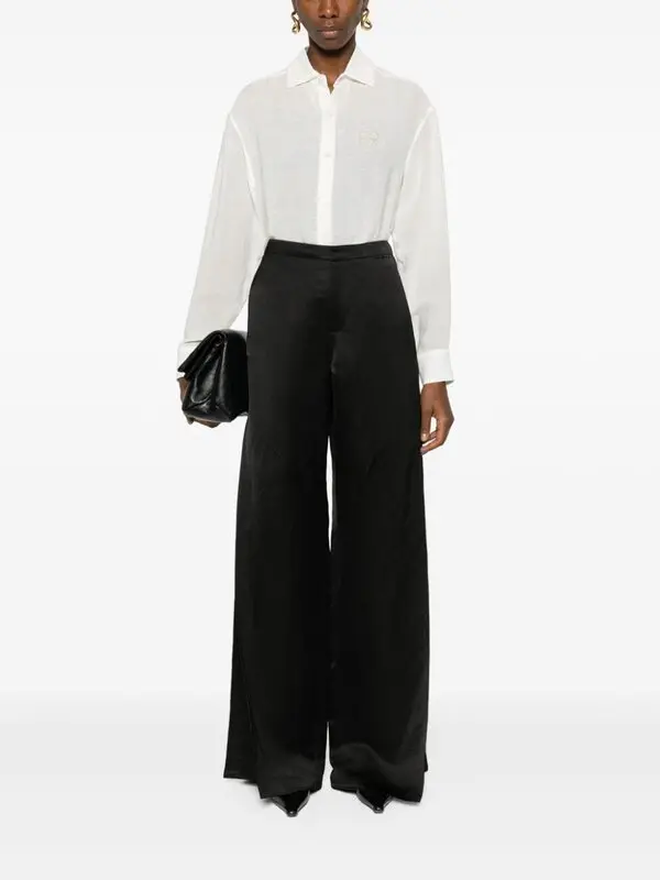 Ralph Lauren Satin Wide-leg Trousers