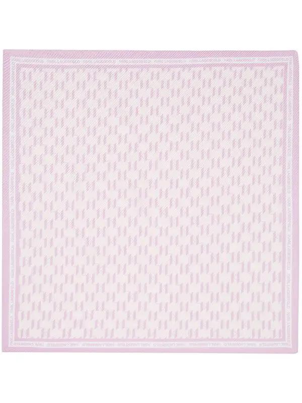 Karl Lagerfeld K/monogram Pleated Scarf - Pink