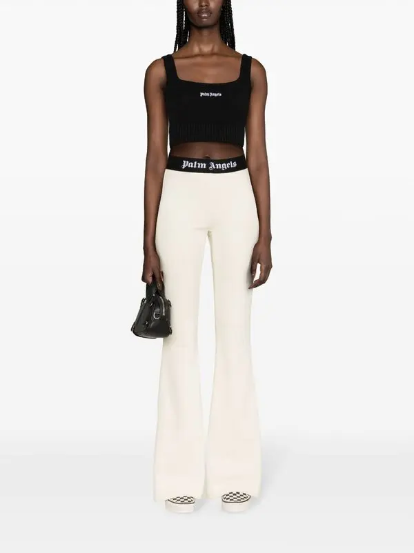 Palm Angels Logo-tape Flared Track Pants