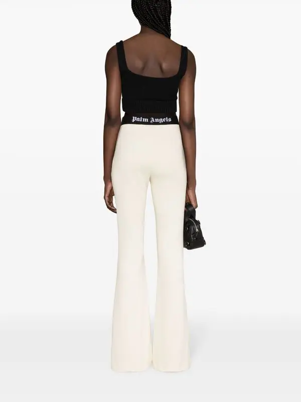Palm Angels Logo-tape Flared Track Pants