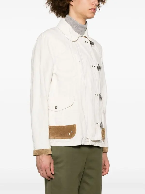 FAY 4 Gancini Cotton Jacket - Neutrals