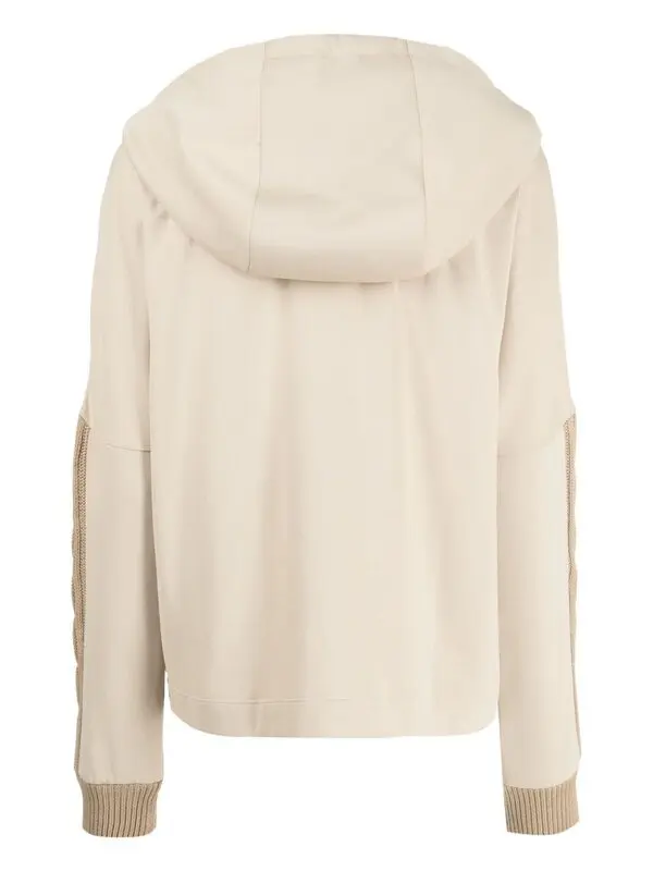 Lorena Antoniazzi Cable Knit-paneled Hoodie