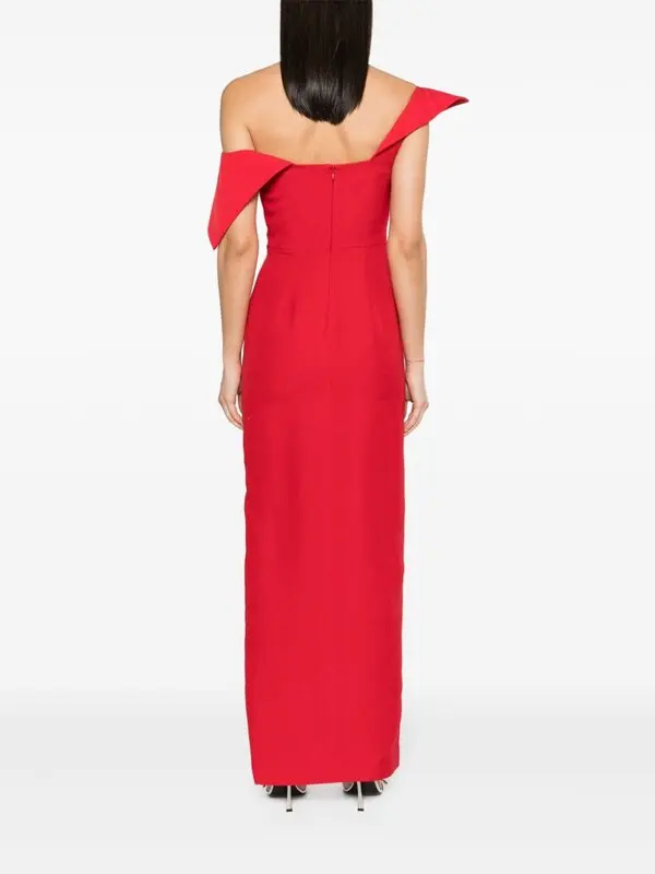 Roland Mouret Off-shoulder Gown - Red