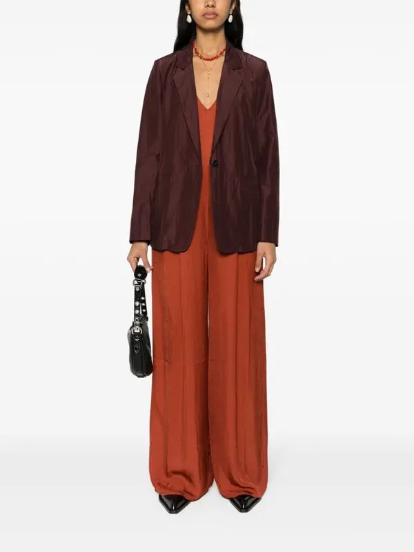FORTE_FORTE Single-breasted Blazer - Brown