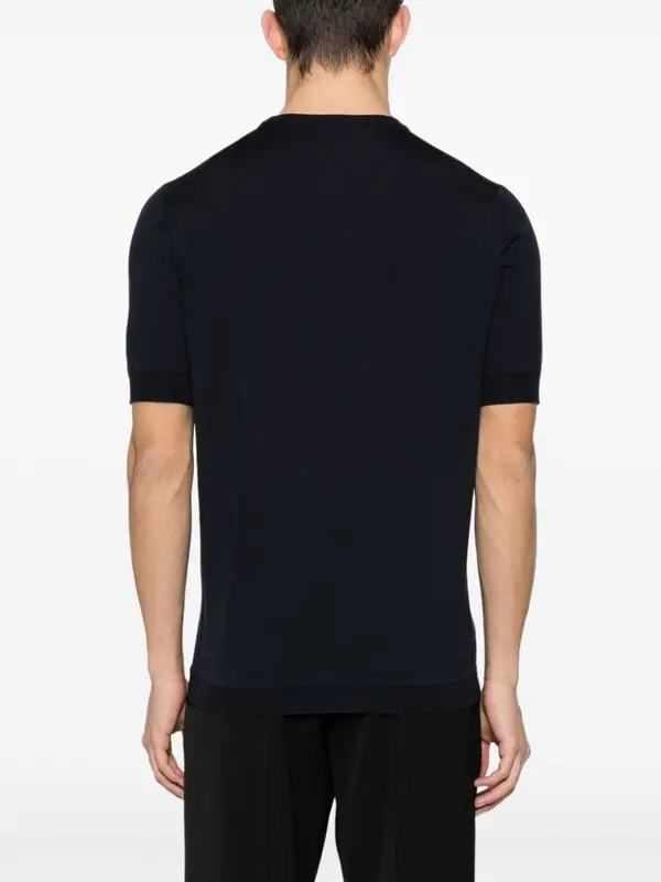 GOES BOTANICAL Fine-knit Merino Wool Top - Blue