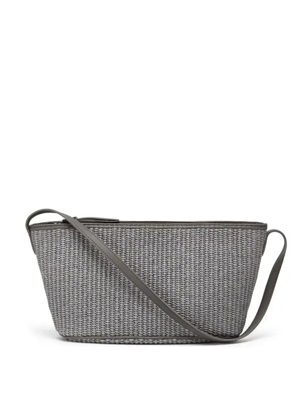 Brunello Cucinelli Monili Detail Woven Shoulder Bag