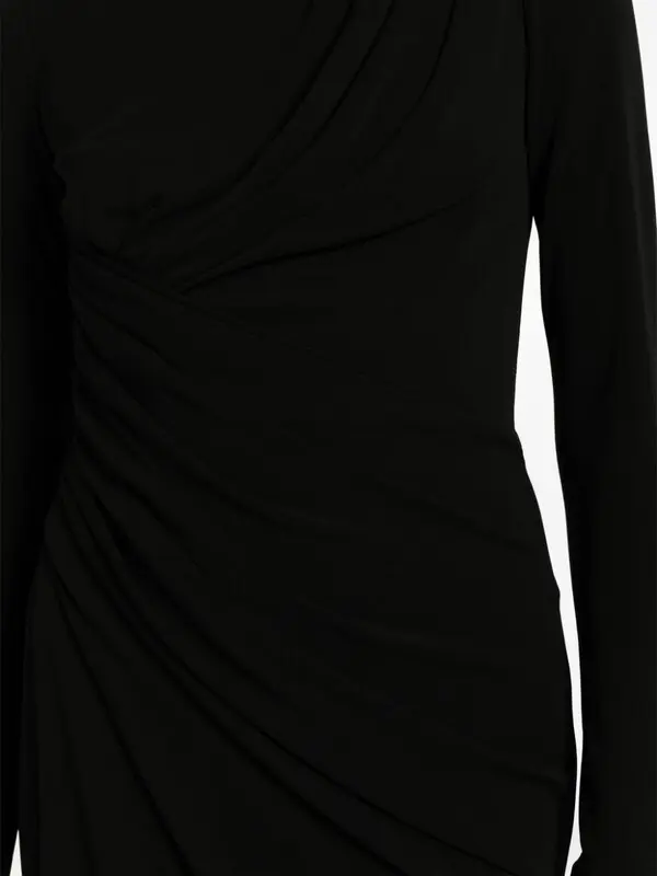 Elie Saab Long-sleeve Draped Gown
