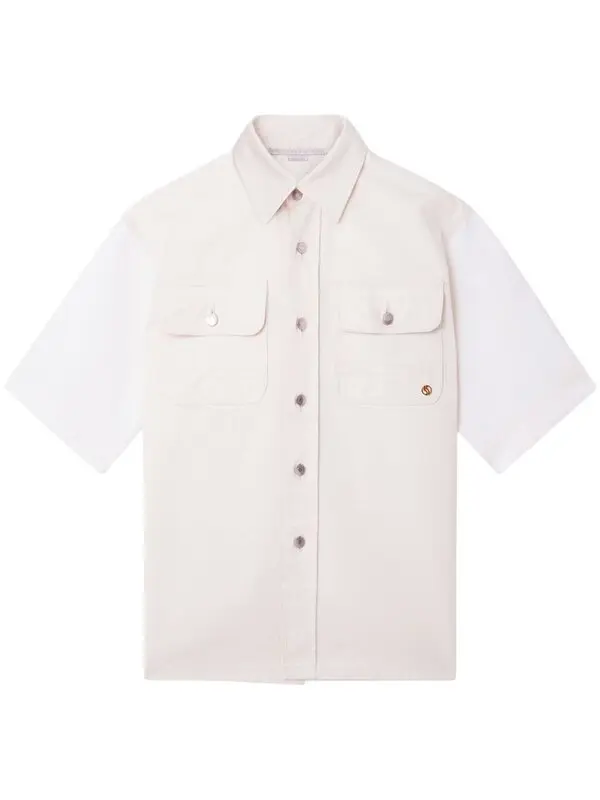 Stella McCartney Utility Denim Shirt - Neutrals