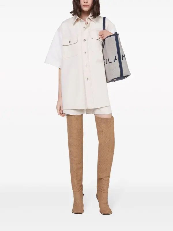Stella McCartney Utility Denim Shirt - Neutrals