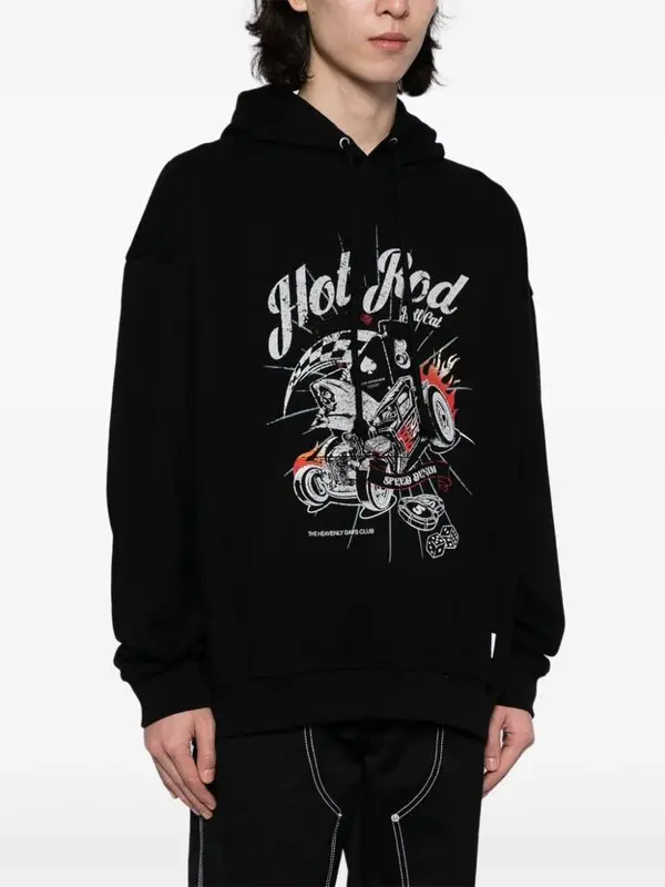 FIVE CM Terry Graphic-print Cotton Hoodie