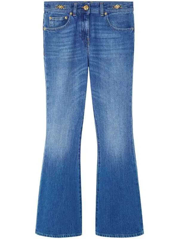 Versace Medusa Flared Jeans - Blue