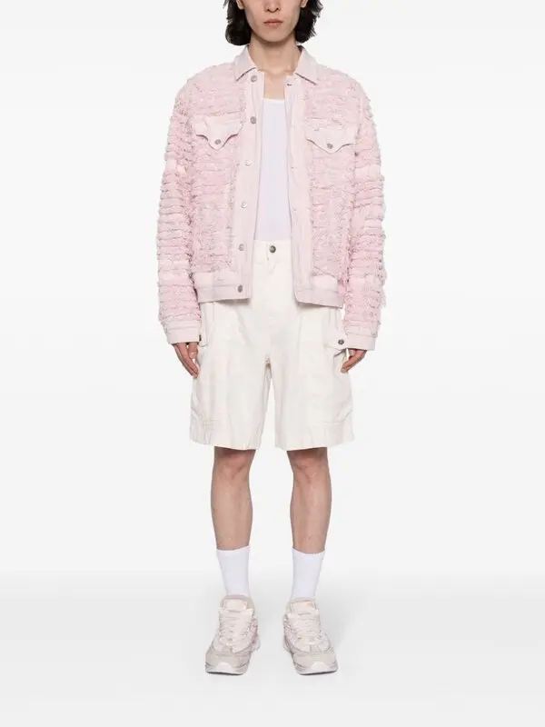 Palm Angels Lyocell-cotton Blend Cargo Shorts - Neutrals