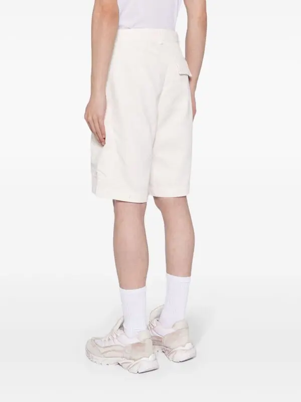 Palm Angels Lyocell-cotton Blend Cargo Shorts - Neutrals