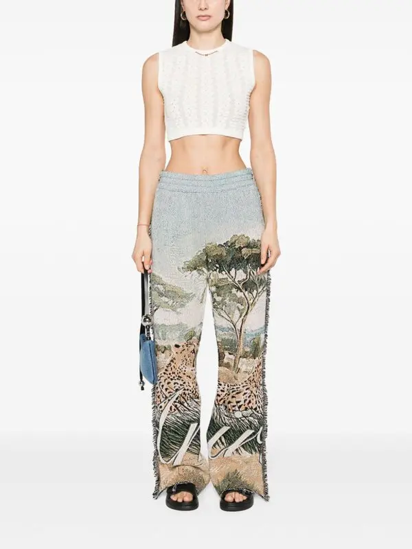 Palm Angels Chain-embellished Knitted Vest