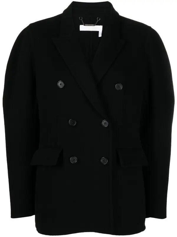 Chloé Double-breasted Wool-blend Jacket