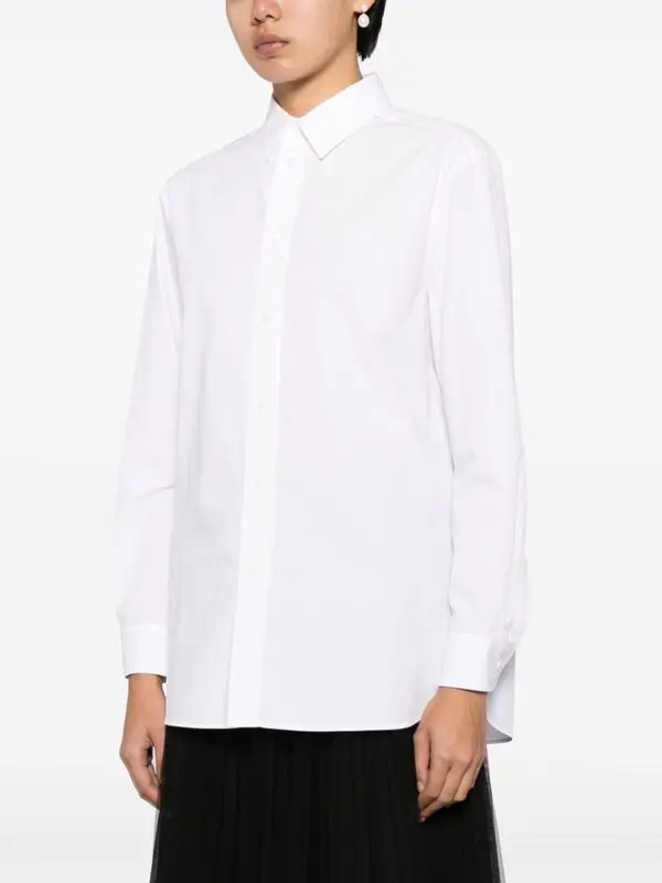 Red Valentino Tie-back Cotton Shirt
