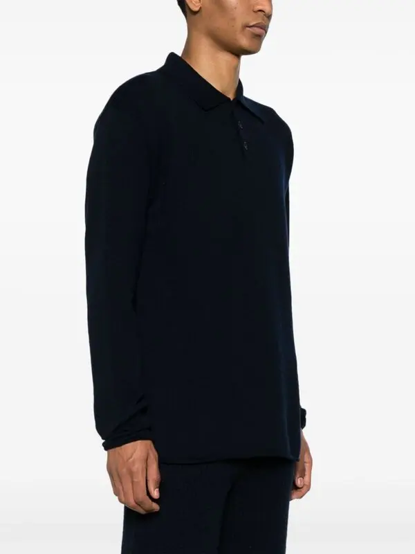 Alanui Ribbed Knit Polo Top