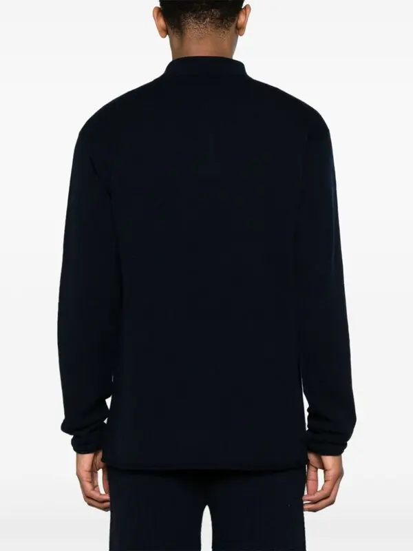 Alanui Ribbed Knit Polo Top