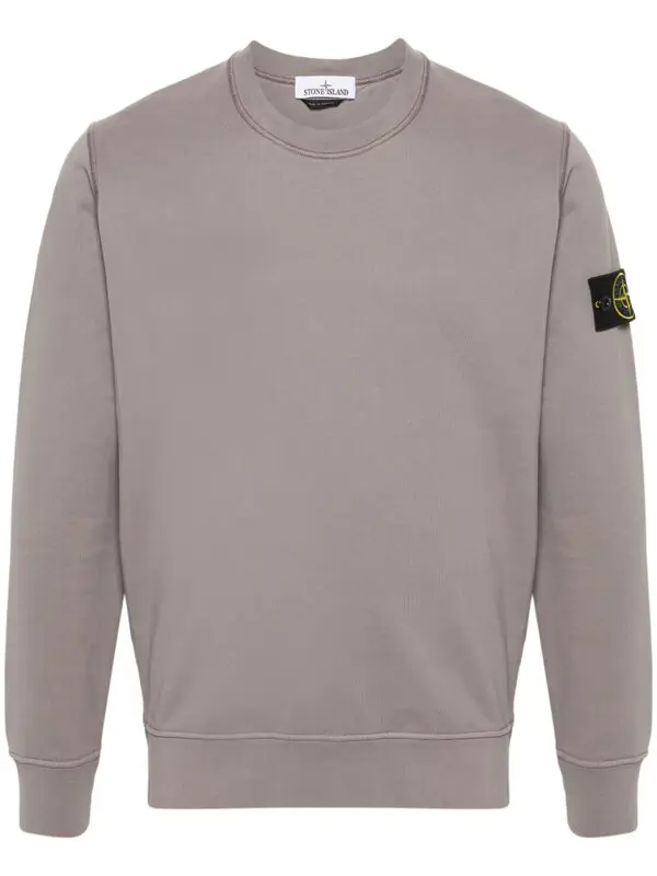 Stone Island Cotton Compass Sweatshirt - Grey
