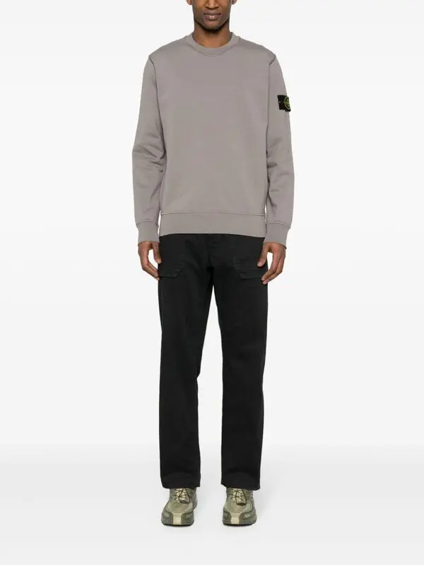 Stone Island Cotton Compass Sweatshirt - Grey