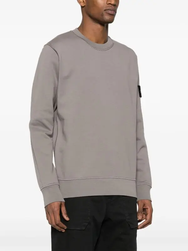 Stone Island Cotton Compass Sweatshirt - Grey