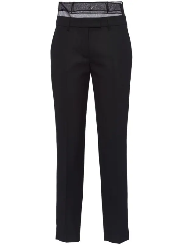 Prada Layered Tailored Trousers
