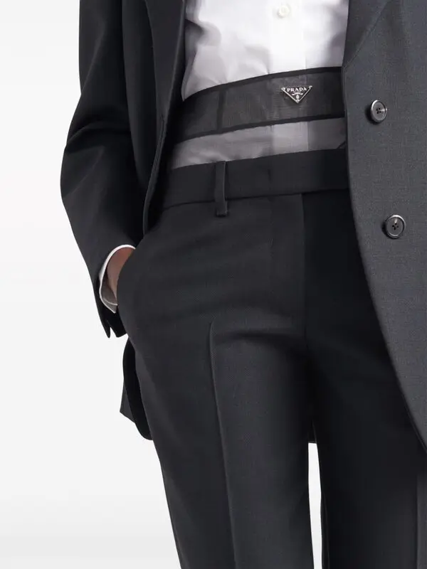 Prada Layered Tailored Trousers