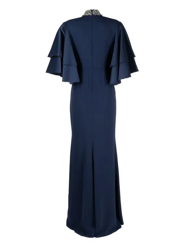 badgley mischka beaded dress Longsleeve Beaded Pullover Dress main image 0