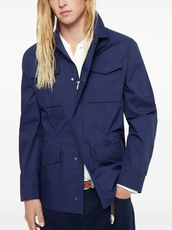Brunello Cucinelli Lightweight Shirt Jacket - Blue