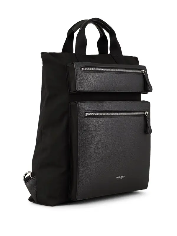 Giorgio Armani Logo-stamp Backpack