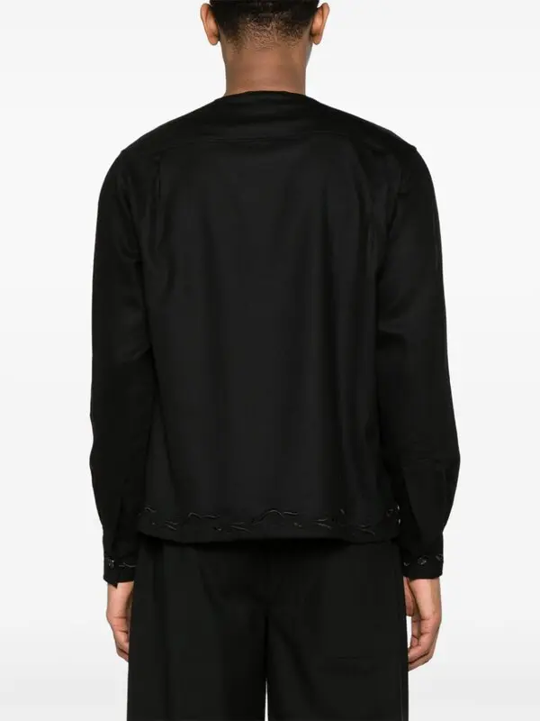 BODE Dumas Floral-embroidered Twill Overshirt