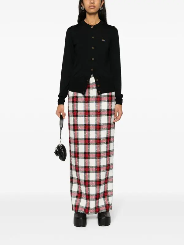 VIVIENNE WESTWOOD Orb-embroidered Cardigan - Black