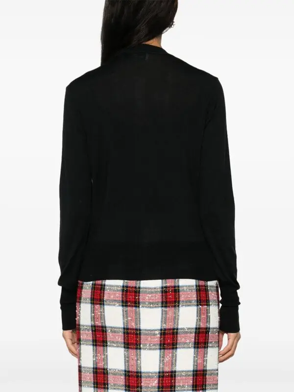 VIVIENNE WESTWOOD Orb-embroidered Cardigan - Black