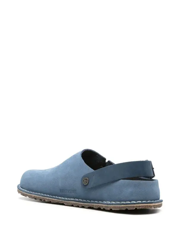 BIRKENSTOCK Suede Clogs - Blue